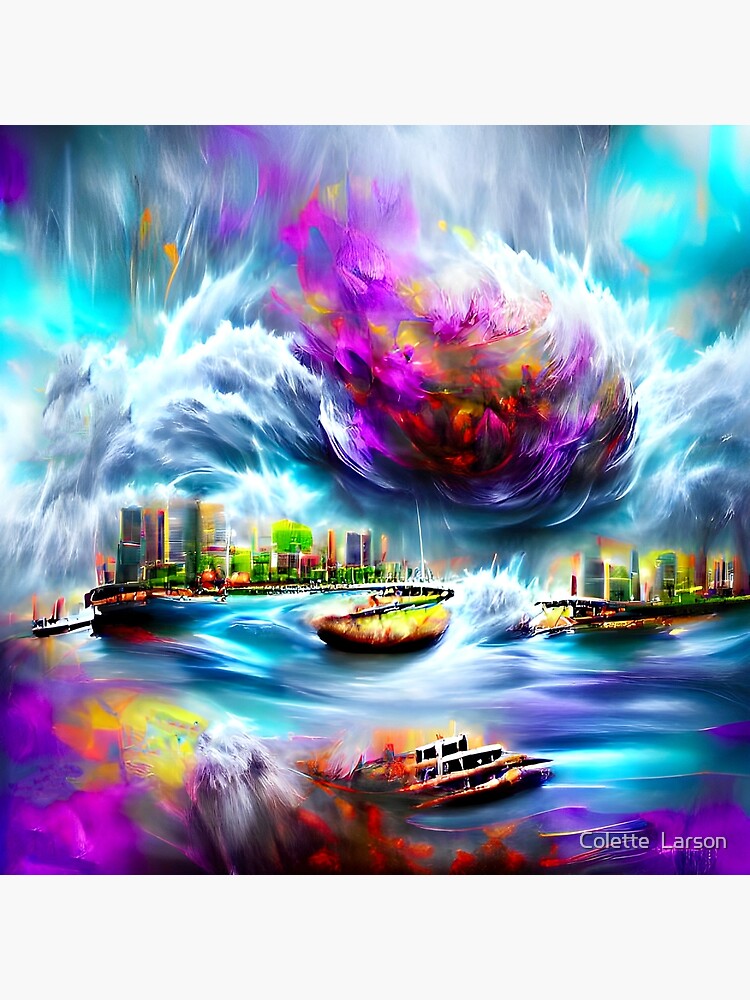 Cyclone Bomb Over Manhattan”" Poster for Sale by Colette22 | Redbubble