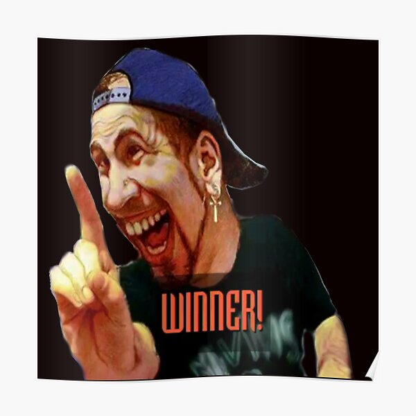 "Winner Funny Design - Road Rash Character - Black edition" Poster by ...