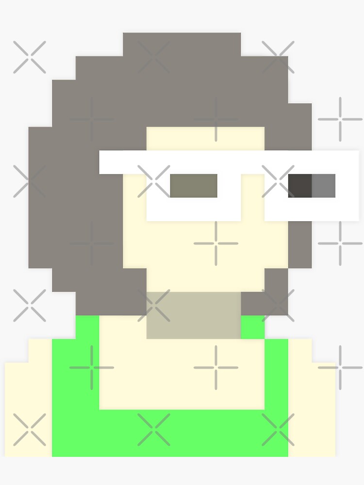 "8-bit Profile Picture V4" Sticker for Sale by AGShirts | Redbubble