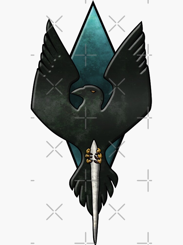 "Clan Snow Raven" Sticker for Sale by IronHive | Redbubble