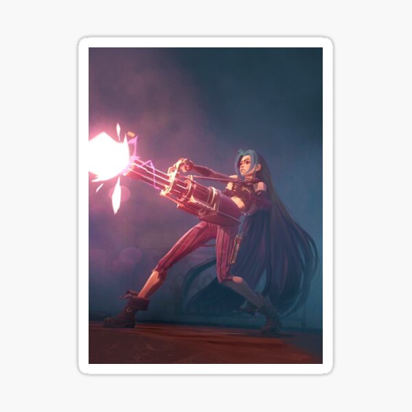 "Long Hair Jinx" Sticker by KameyEleon | Redbubble