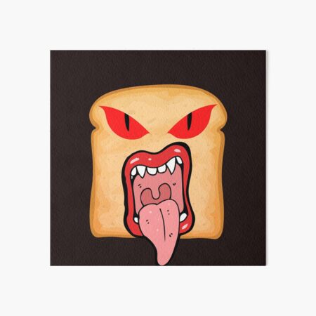 "evil toast v" Art Board Print for Sale by Happy-Child | Redbubble