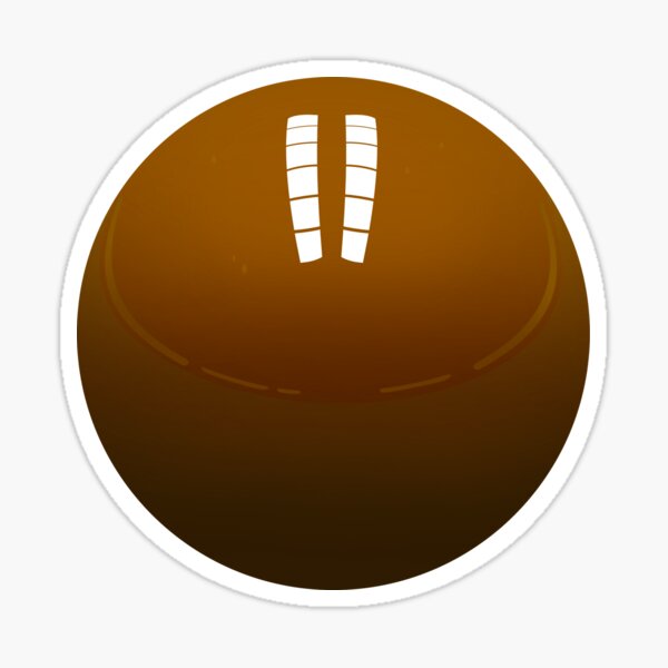 "Brown Snooker Ball" Sticker for Sale by Cue- | Redbubble