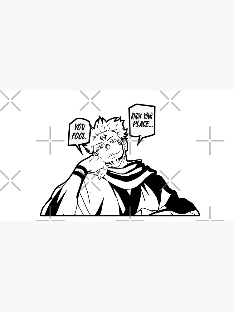 "Jujutsu kaisen sukuna black and white half" Bucket Hat for Sale by ...