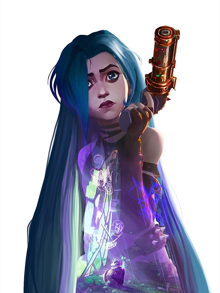 "Long Hair Jinx" Sticker by KameyEleon | Redbubble