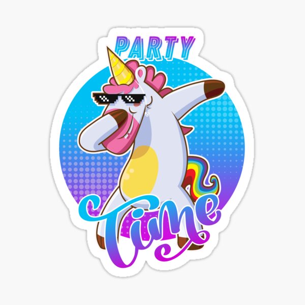"Party time" Sticker for Sale by 228design | Redbubble