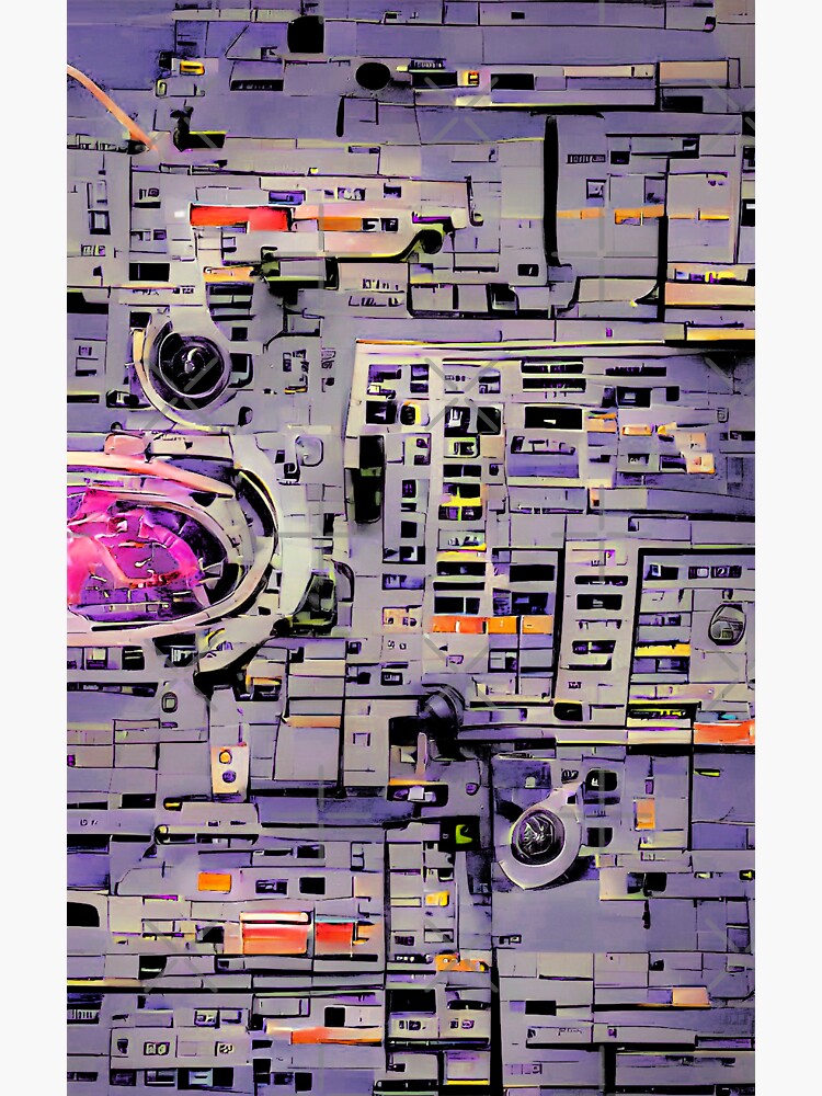 "Station Alpha Surface Texture" Sticker for Sale by AbstractDreamz ...