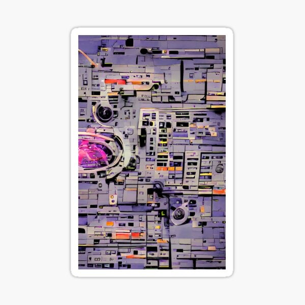 "Station Alpha Surface Texture" Sticker for Sale by AbstractDreamz ...