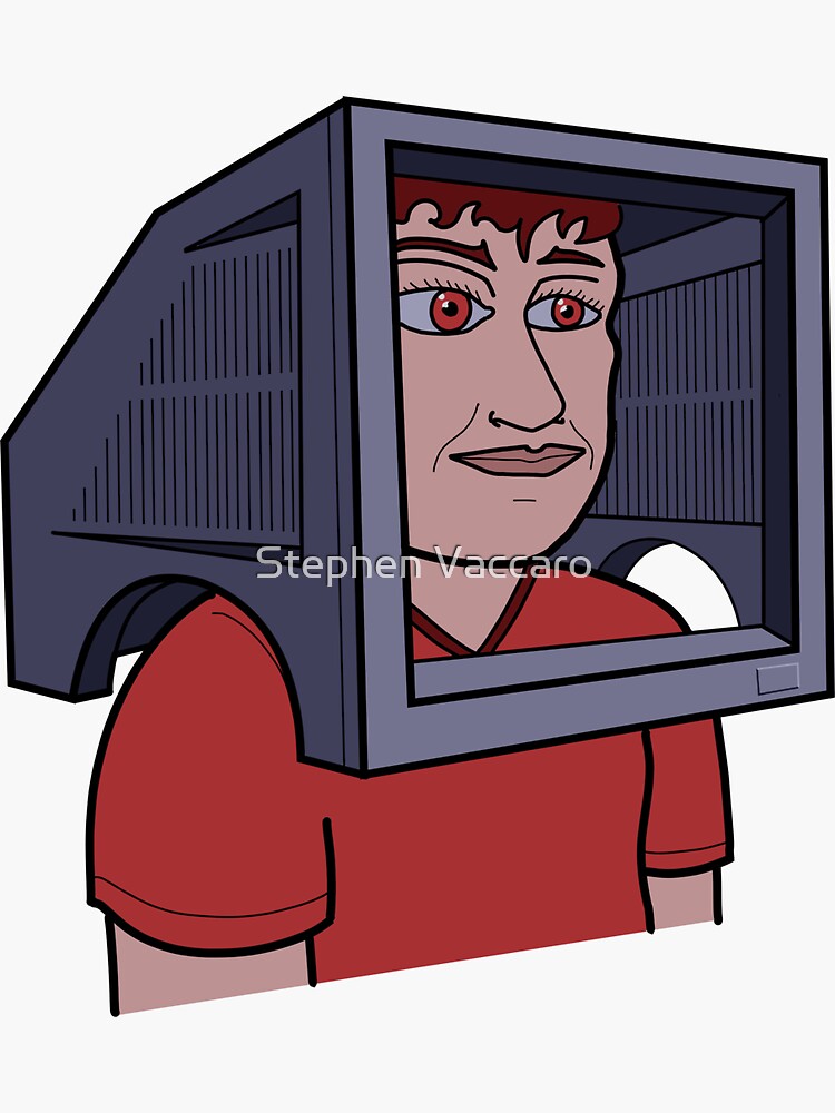 "PC Head" Sticker for Sale by coffeechiller | Redbubble