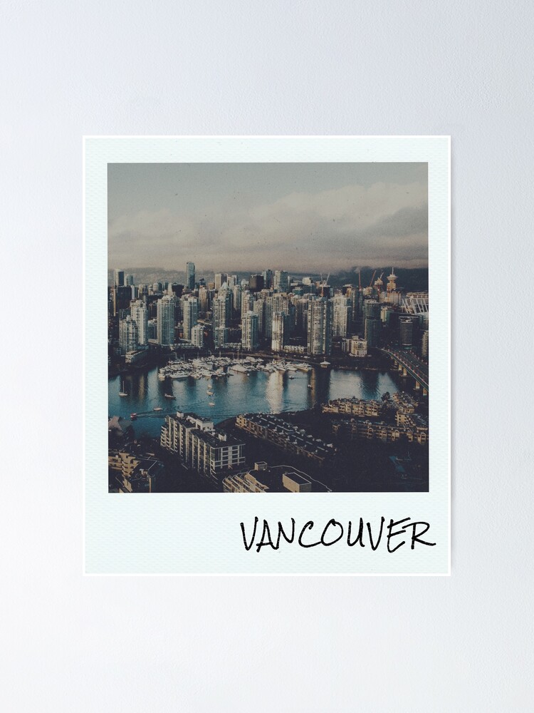 "Vancouver Canada Vintage Film White Frame Souvenir" Poster by ...