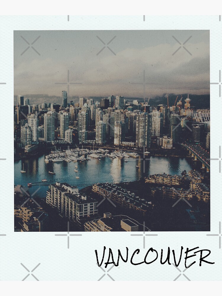 "Vancouver Canada Vintage Film White Frame Souvenir" Sticker for Sale ...