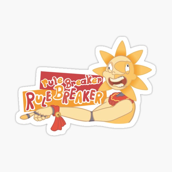 "Rule Breaker!" Sticker for Sale by IonzysStudio | Redbubble