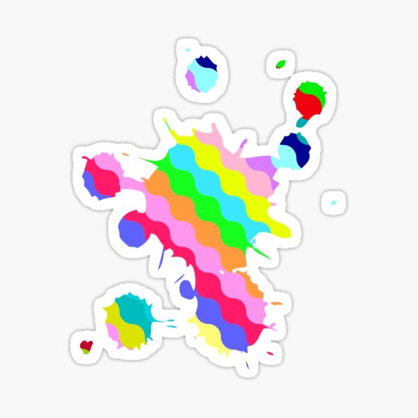 "paint splatter" Sticker for Sale by Designmux | Redbubble