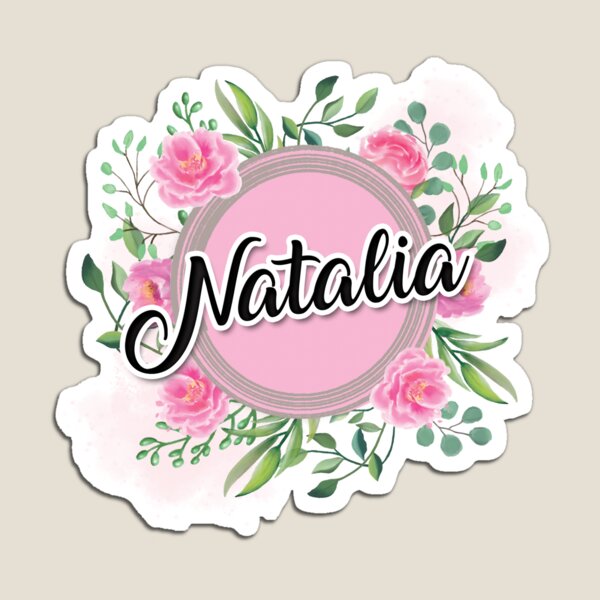 Imán «Natalia» de badinboow | Redbubble