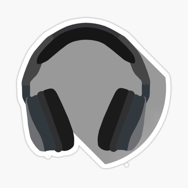 "Minimal Headset" Sticker for Sale by TechUser01 | Redbubble