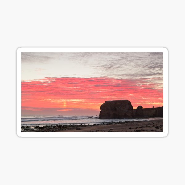 "Marsden Rock Sunrise, South Shields" Sticker for Sale by robcole ...