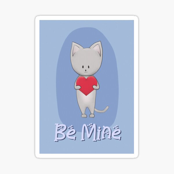 "Niko the Cat - Be Mine" Sticker by I-M-V | Redbubble