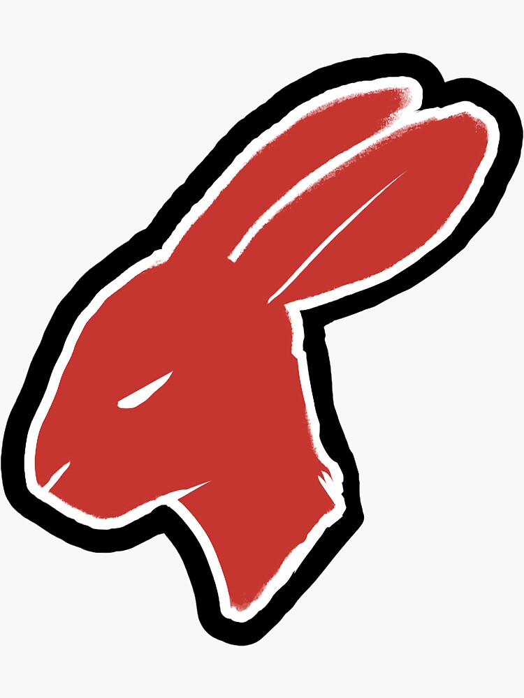 "Synth Mechanicals Rabbit Logo" Sticker for Sale by SavajBunny | Redbubble