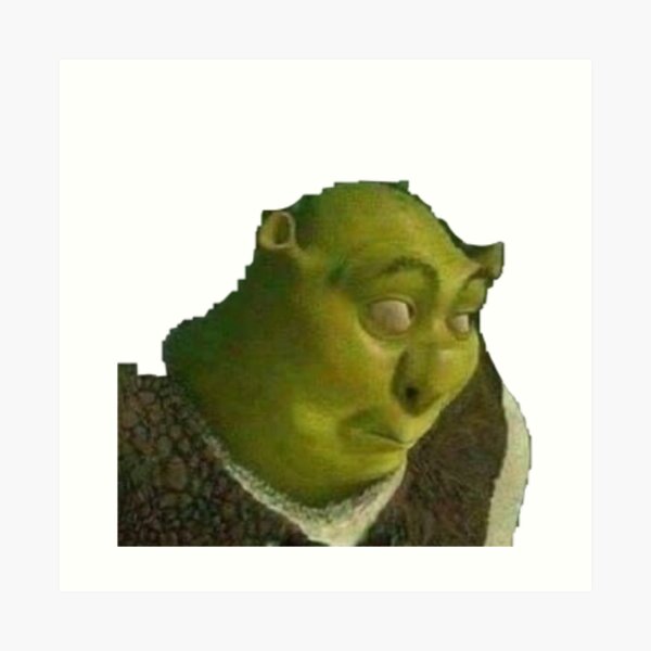 "Shrek Meme" Art Print for Sale by eva-aestheticcc | Redbubble