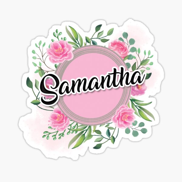 "Samantha" Sticker for Sale by badinboow | Redbubble