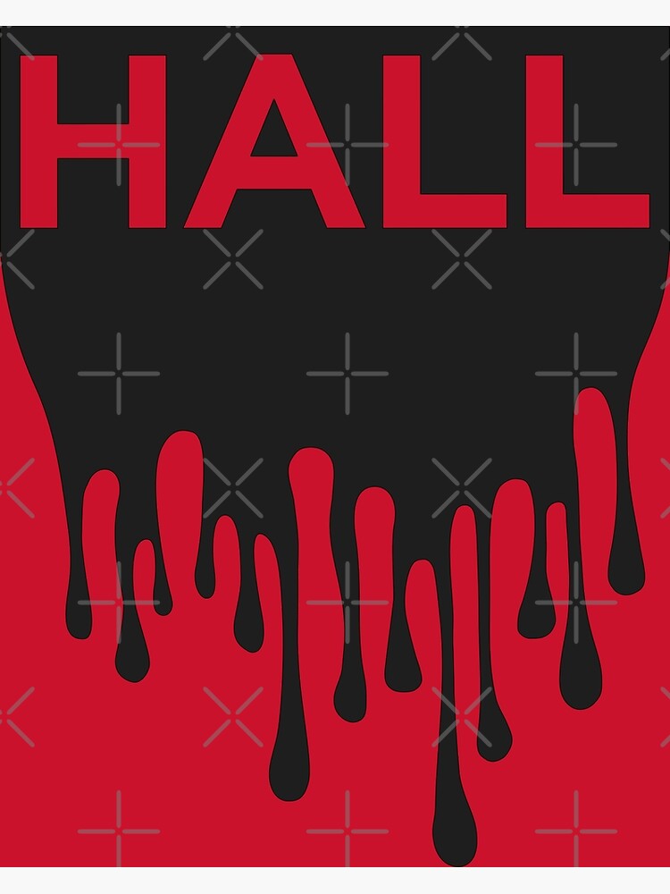 "Scott Hall Blood Drip (Black)" Poster for Sale by Linubidix | Redbubble