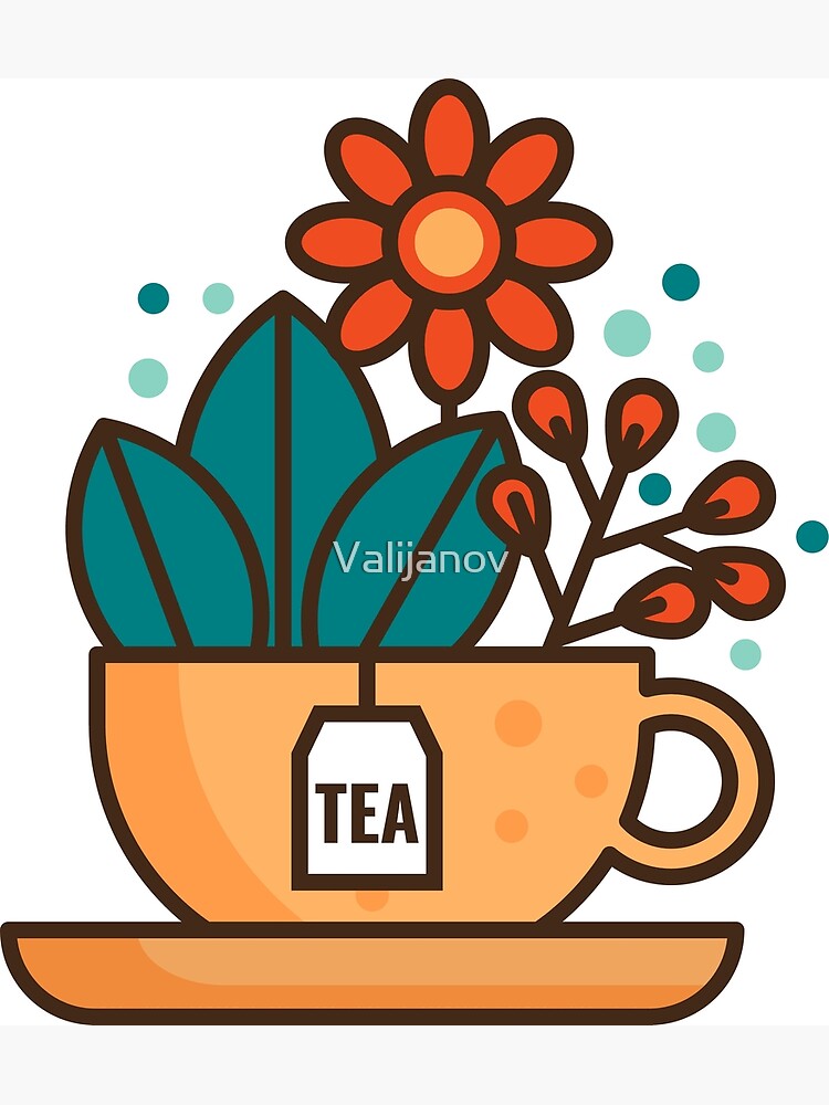 "Tea cap" Poster for Sale by Valijanov | Redbubble