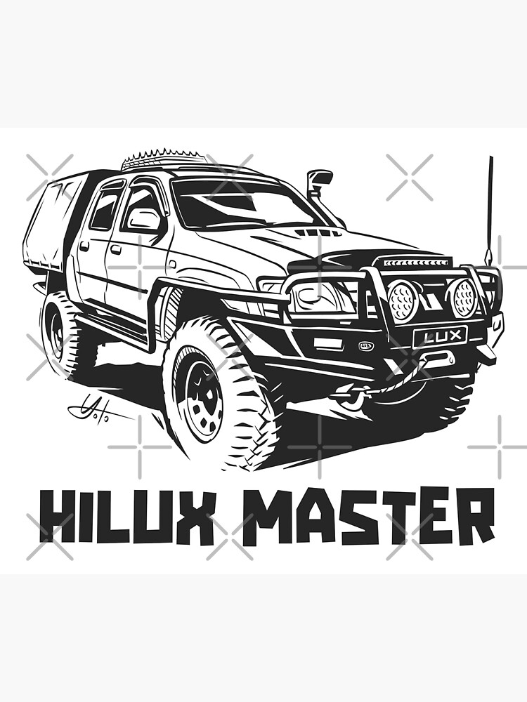 "HILUX toyota master" Poster for Sale by artswip | Redbubble