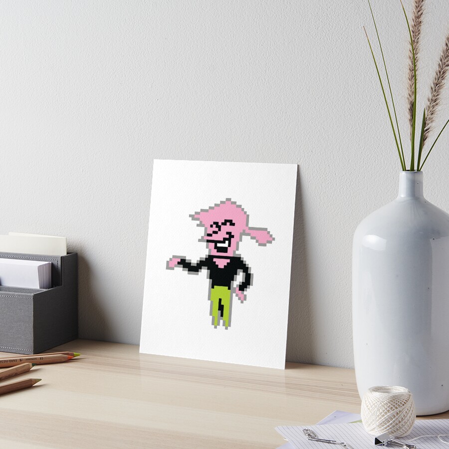 "pink addison deltarune" Art Board Print by spamton-funny | Redbubble
