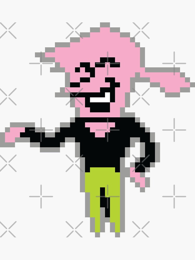 "pink addison deltarune" Sticker for Sale by spamton-funny | Redbubble