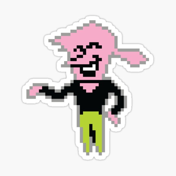 "pink addison deltarune" Sticker for Sale by spamton-funny | Redbubble