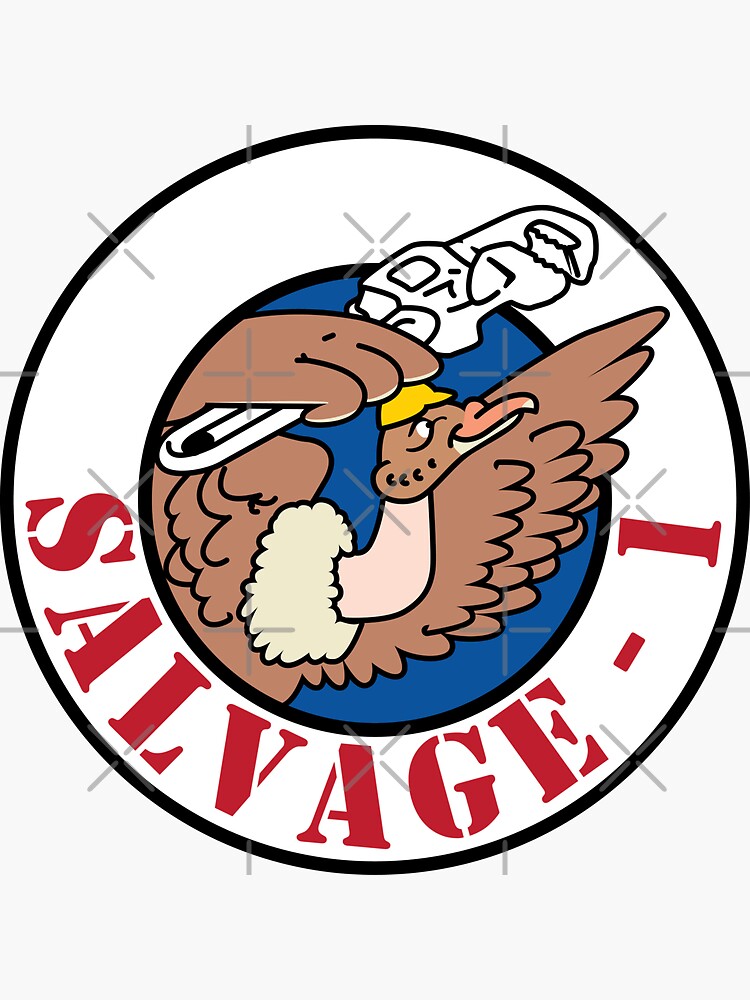 "Salvage-1" Sticker for Sale by brainthought | Redbubble