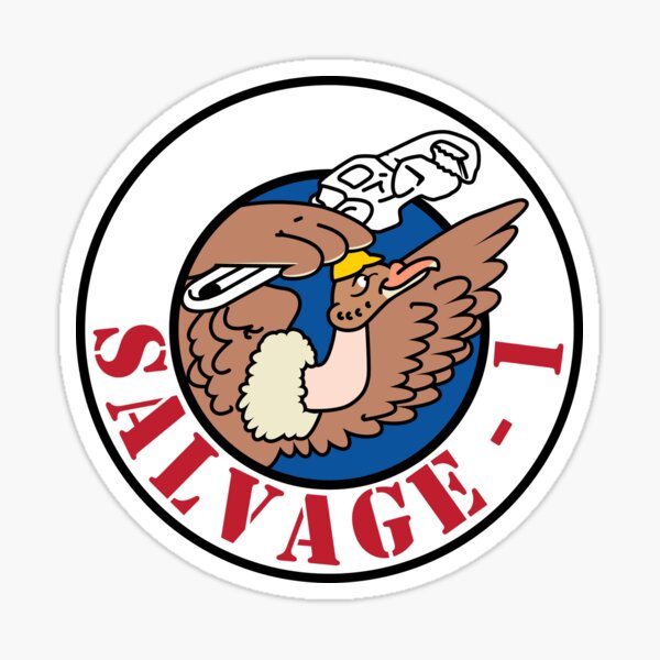 "Salvage-1" Sticker for Sale by brainthought | Redbubble