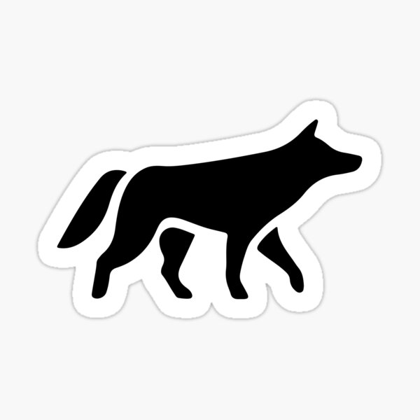 "Wolf silhouette logo " Sticker by donzadesign | Redbubble