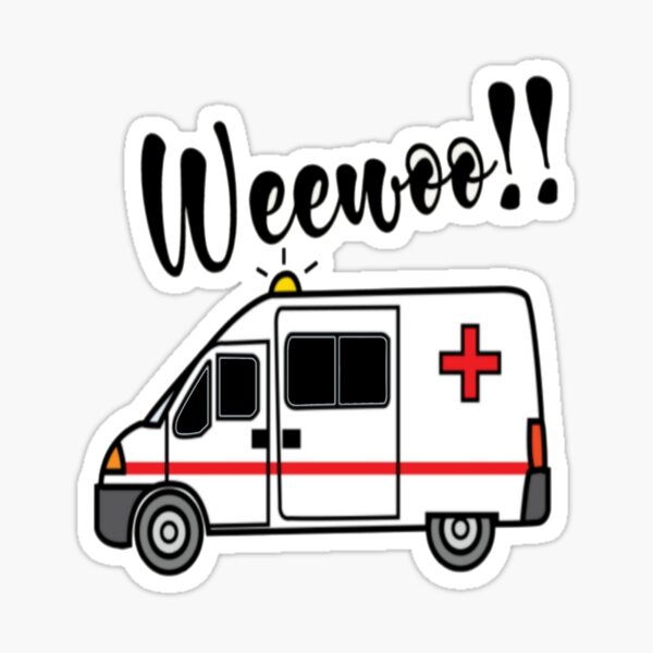"ambulance" Sticker for Sale by artytt | Redbubble