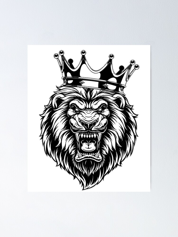 Póster «El rey león de la jungla conquista a su alrededor y los ...