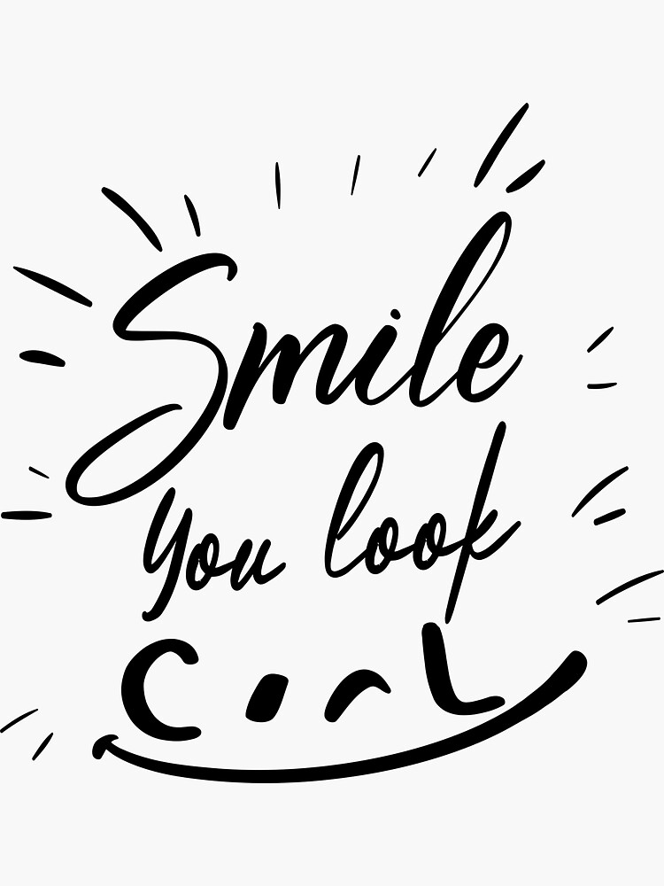 "Smile You Look Cool, Cute Friend and Family Gift, Christmas ...