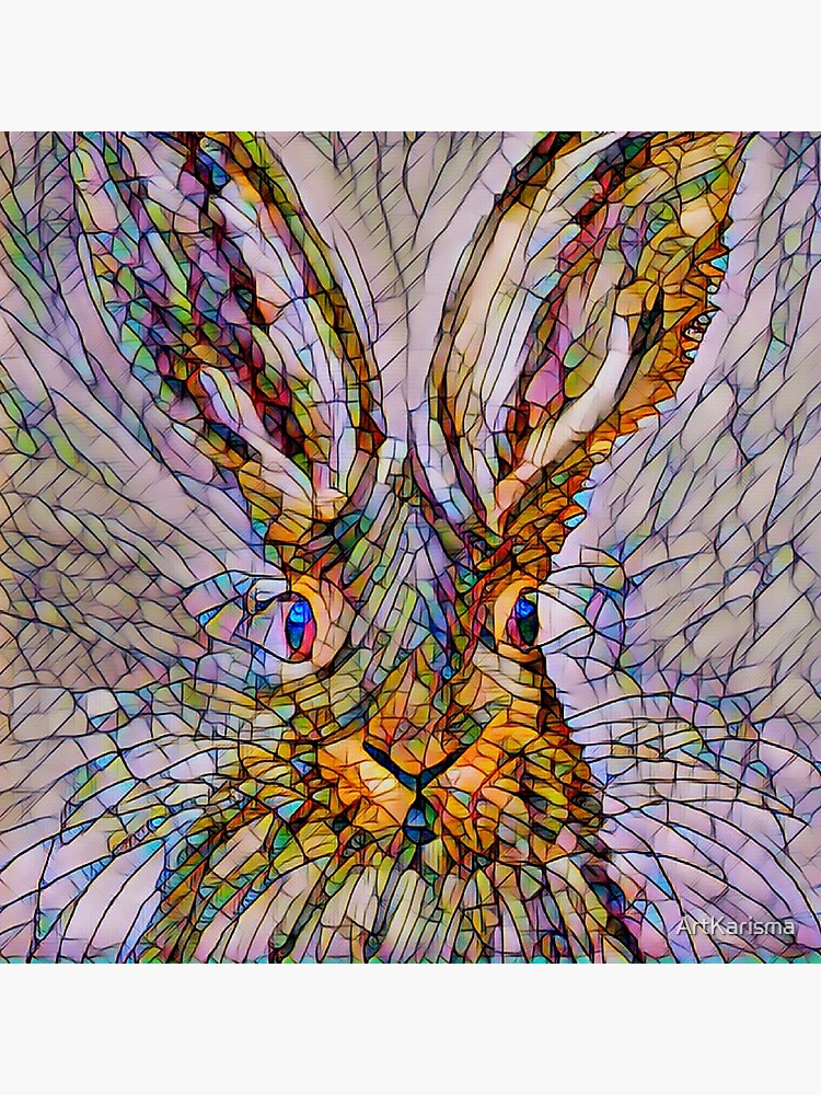 "Mosaic Hedwig Hare, Mosaic, Cute Bunny" Poster for Sale by ArtKarisma ...