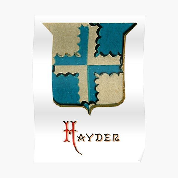 Póster «Escudo de armas de la familia Hayden» de Heraldica | Redbubble