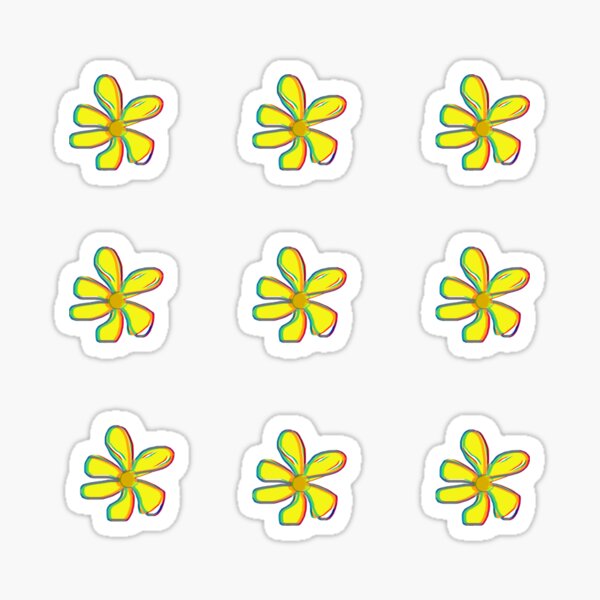 "Yellow flowers" Sticker by Speciallkind | Redbubble