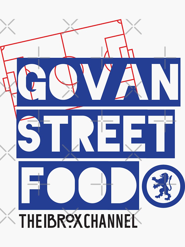 "Govan Street Food" Sticker for Sale by TheIbroxChannel | Redbubble