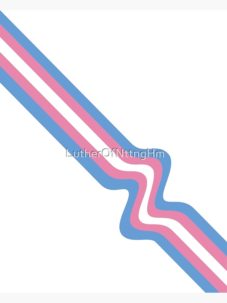 "Pride Squiggle Trans" Poster for Sale by LutherOfNttngHm | Redbubble