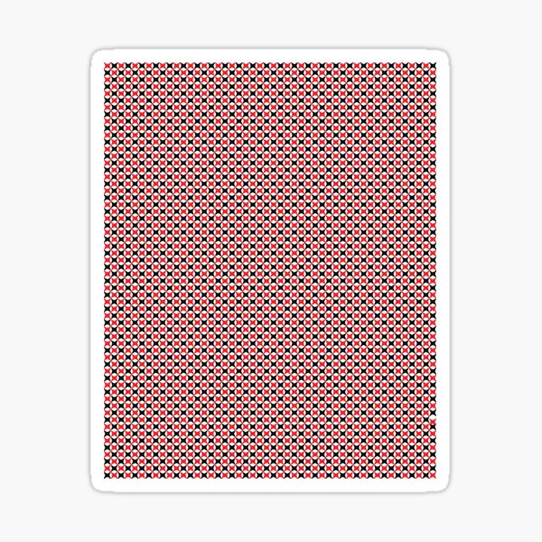 "smooth red and black grid pattern" Sticker for Sale by FuriusArt ...