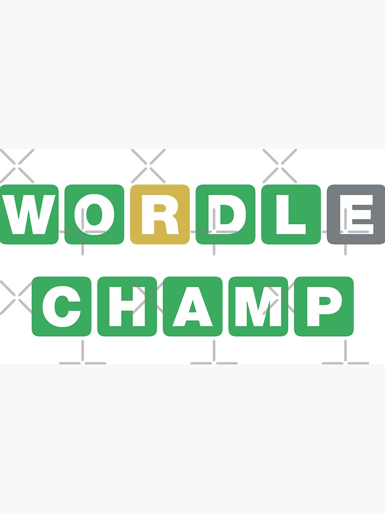 "Wordle Champ" Cap for Sale by alolaraichu | Redbubble