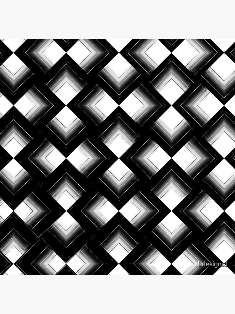 "Beautiful modern 3D art black and white pattern design you will love ...