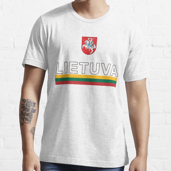 "Lithuanian Lietuva National Soccer Jersey" T-shirt for Sale by ...