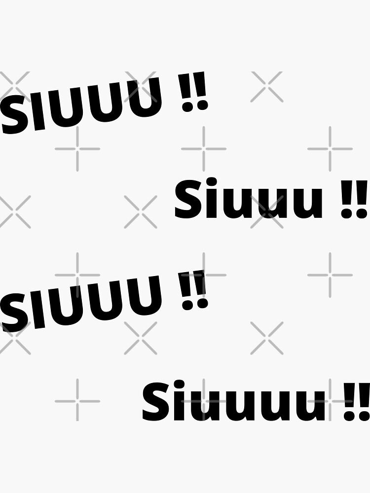 "Siuuu, Cool and Funny Design for Football and Cristiano Lovers ...