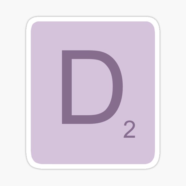 "The letter D" Sticker by Grace-Jacobs | Redbubble
