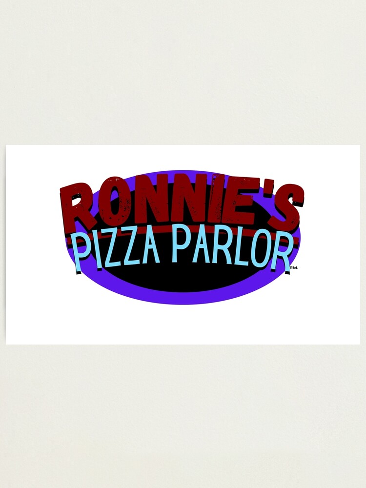 "Ronnie's Pizza Parlor (Roan) Logo" Photographic Print for Sale by ...