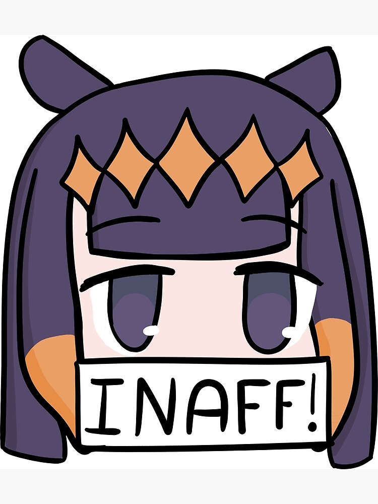 "Ninomae Ina'nis INAFF" Poster for Sale by Jiibluu | Redbubble