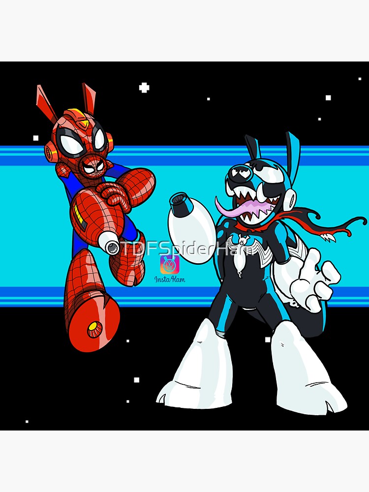 "Mega Ham vs. Proto Ham" Sticker for Sale by TDFSpiderHam | Redbubble